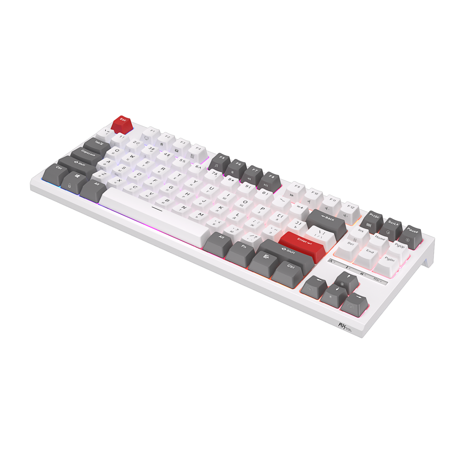 Механическая клавиатура Royal Kludge RK87 White Brown Switch - магазин ...